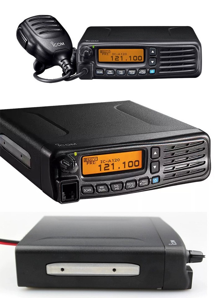 IC-A120 200CH 36W VHF Air Band Transceiver AM Aviation Mobile Radio | eBay