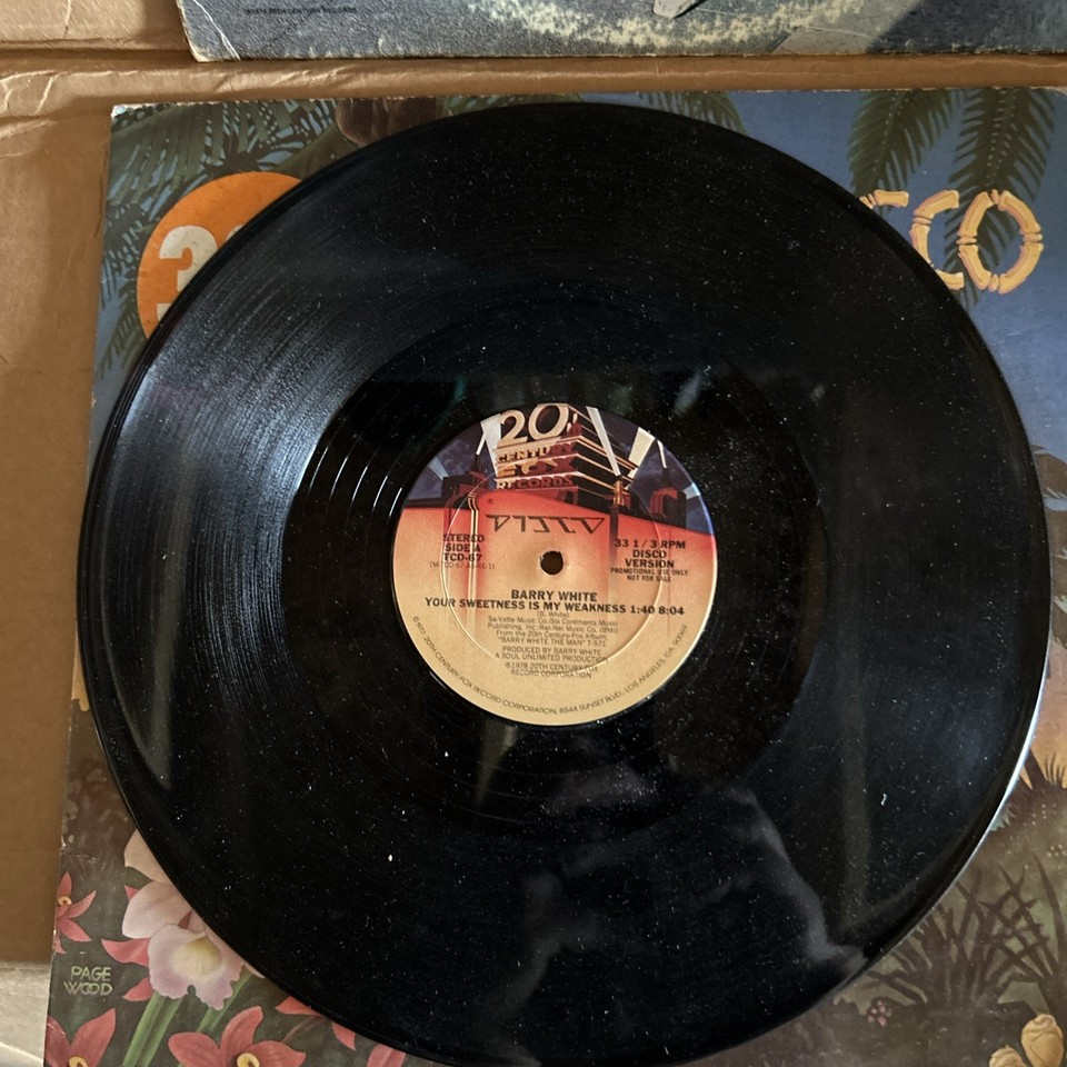 Barry White - lot of 2 LPs YourSweetness is my Weakness and Rhapsody in ...