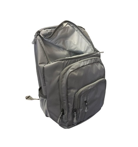 New EMBARK Jar-top Elite backpack Gray Zippers Laptop Camping Hiking 17 ...