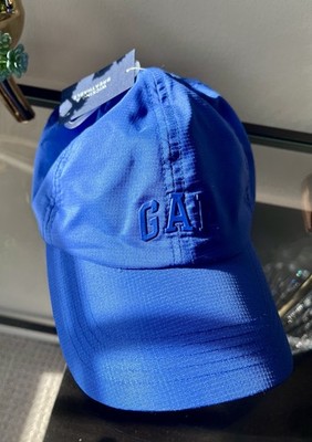 GAP Blue Performance Baseball Cap | Adjustable Wicking Breathable Hat ...