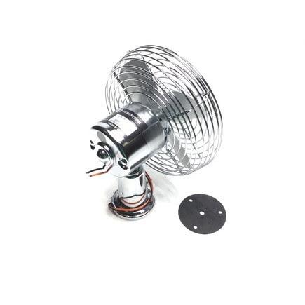 Mei 01-3059 Hvac Blower Fan Chrome, Dash Fan, 12 V, 2 Speed Switch ...