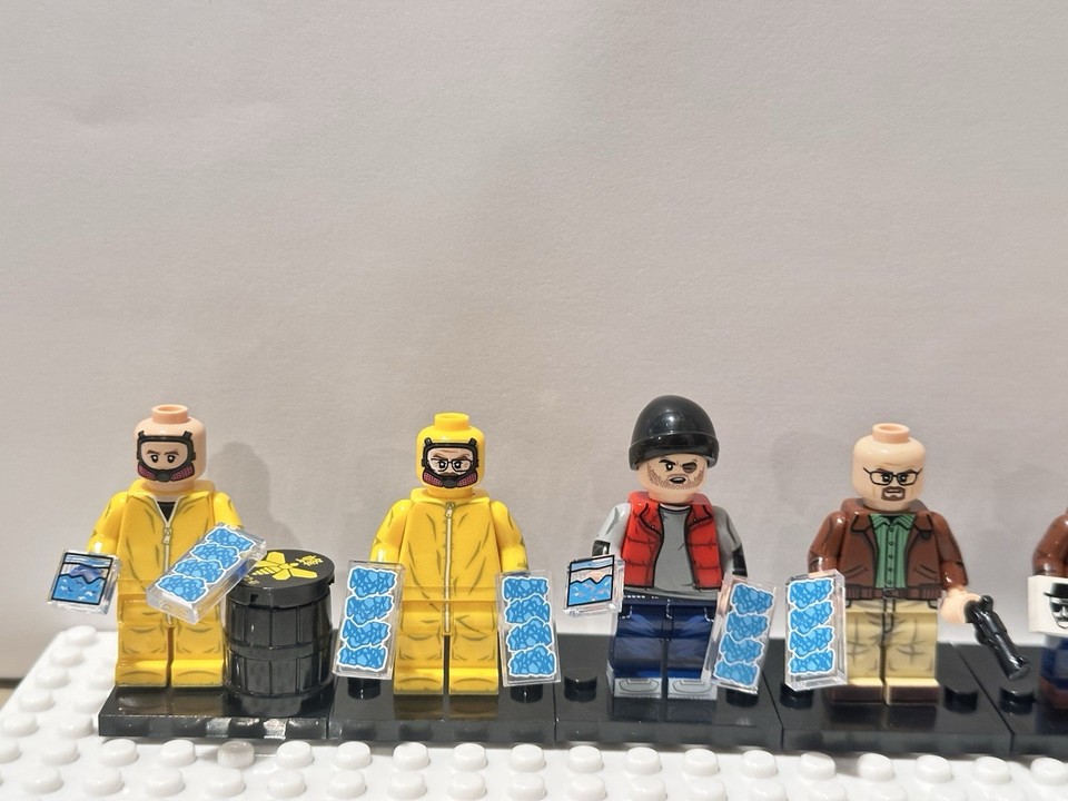 x6 Breaking Bad Minifigures Custom Minifigures Pinkman Walter White ...