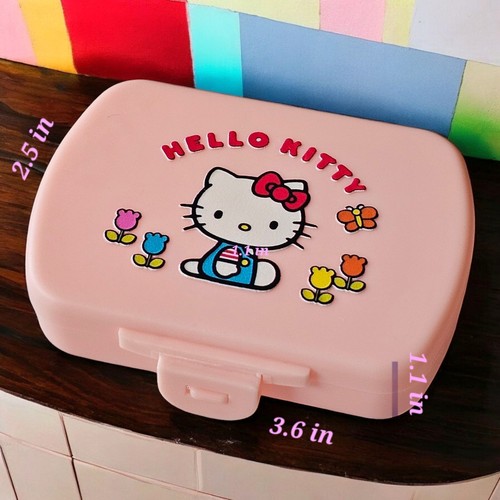 Super Cute Cartoon Hello Kitty Pill 💊 Case, 6 Compartments, Portable | eBay