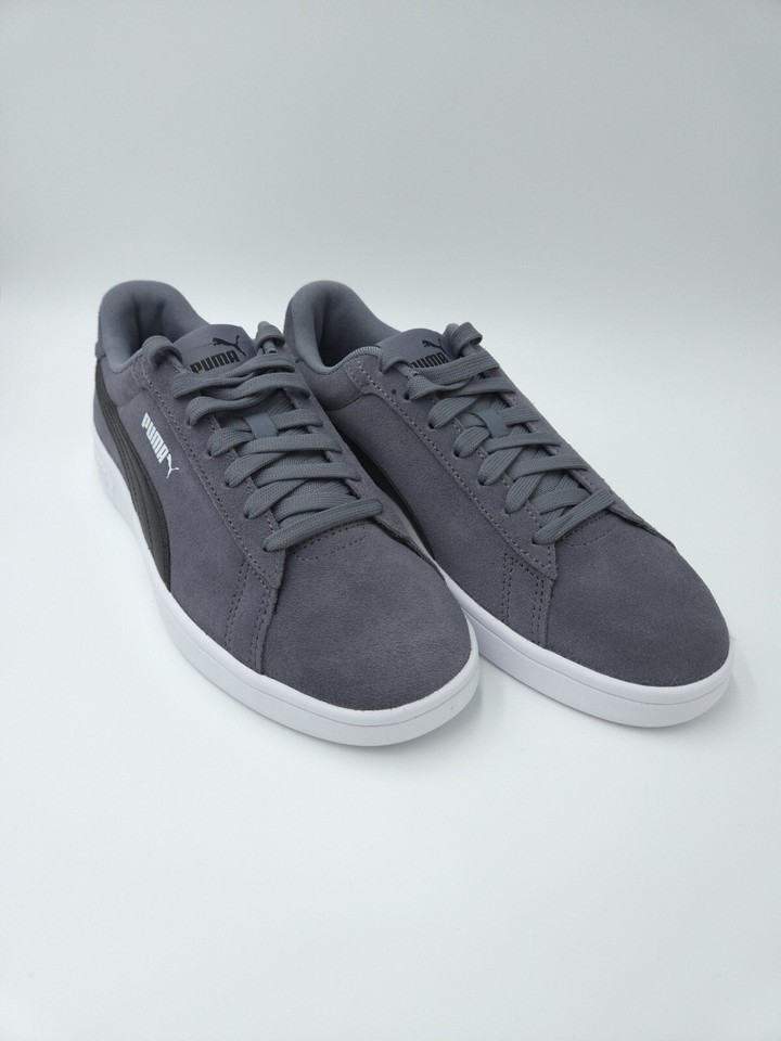 PUMA SMASH 3.0 Grey tile-Puma black-White Sneakers Men's Shoes 390984 ...