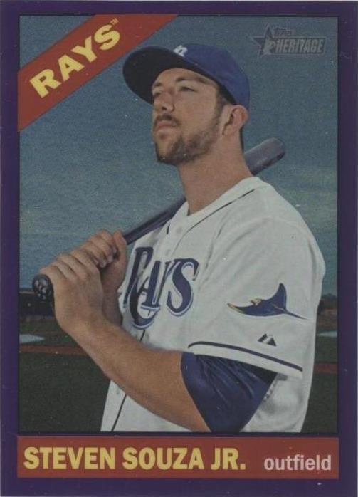 2015 Topps Heritage High Number - Steven Souza Jr. #640 Chrome Purple ...