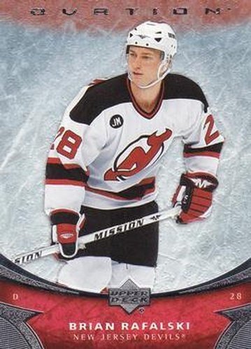 #130 Brian Rafalski - New Jersey Devils - 2006-07 Upper Deck Ovation ...