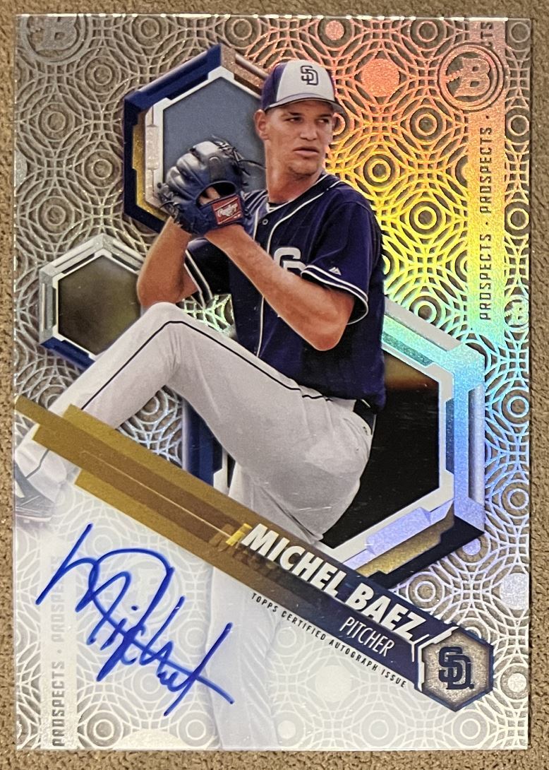 2018 Bowman High Tek Prospects Autograph Michel Baez Rookie #PHT-MB | eBay