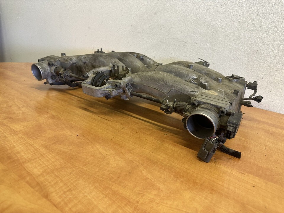 90-93 Nissan 300zx Z32 NA OEM VG30 Upper Intake Manifold Plenum & TBs ...