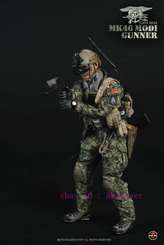 Soldier Story 1/6 Ss081 U.S. Navy Seal Mk46 mod1 Gunner Action Figure ...