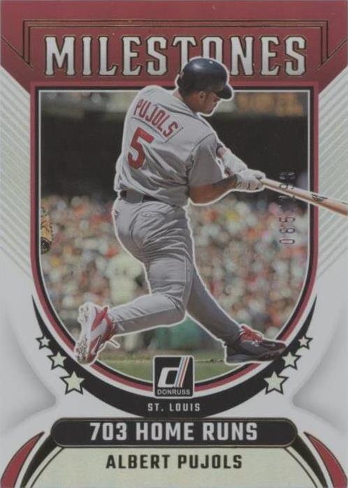 2024 Panini Donruss - Milestones Albert Pujols #11 Holo /199 for sale ...