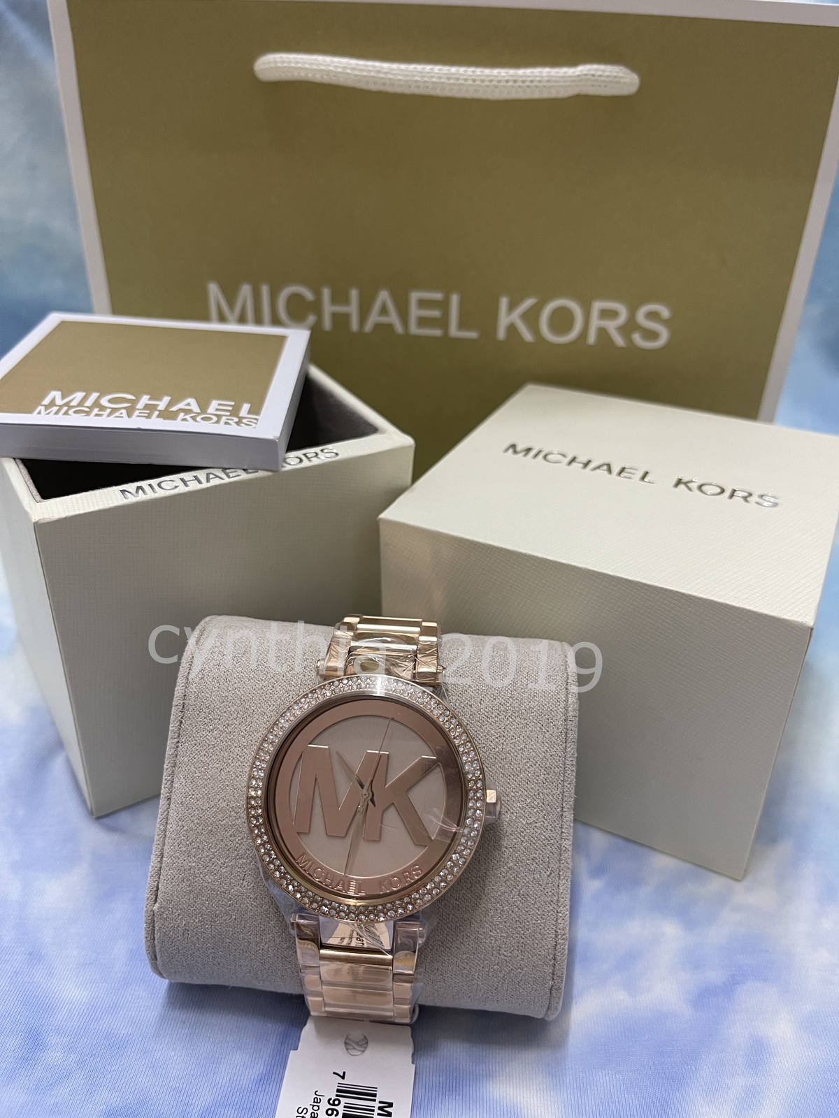 Michael Kors MK5784 Parker Analog Stainless Steel Yellow Gold Woman Watch