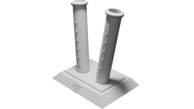 Toothbrush Holder with Test Tube Design - Modern Bathroom Stand Storage ...