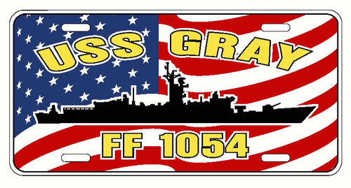USS GRAY FF 1054 DE 1054 License Plate U S Navy USN PO6 | eBay