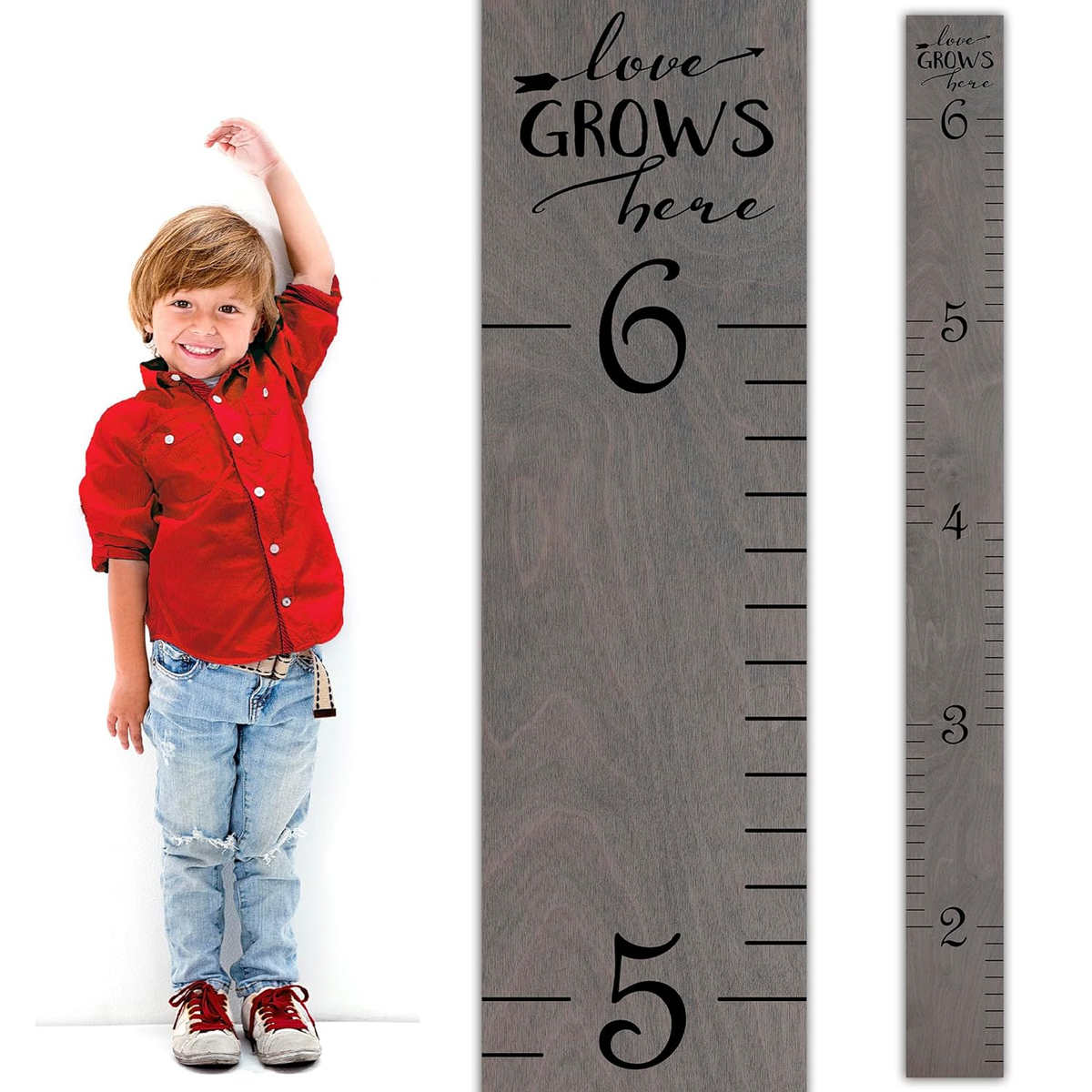 Wall Growth Chart Ruler DIY Growth Chart Ruler Sticker • Sticky