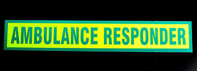 Ambulance Responder Green Reflective Magnetic Sign | eBay UK