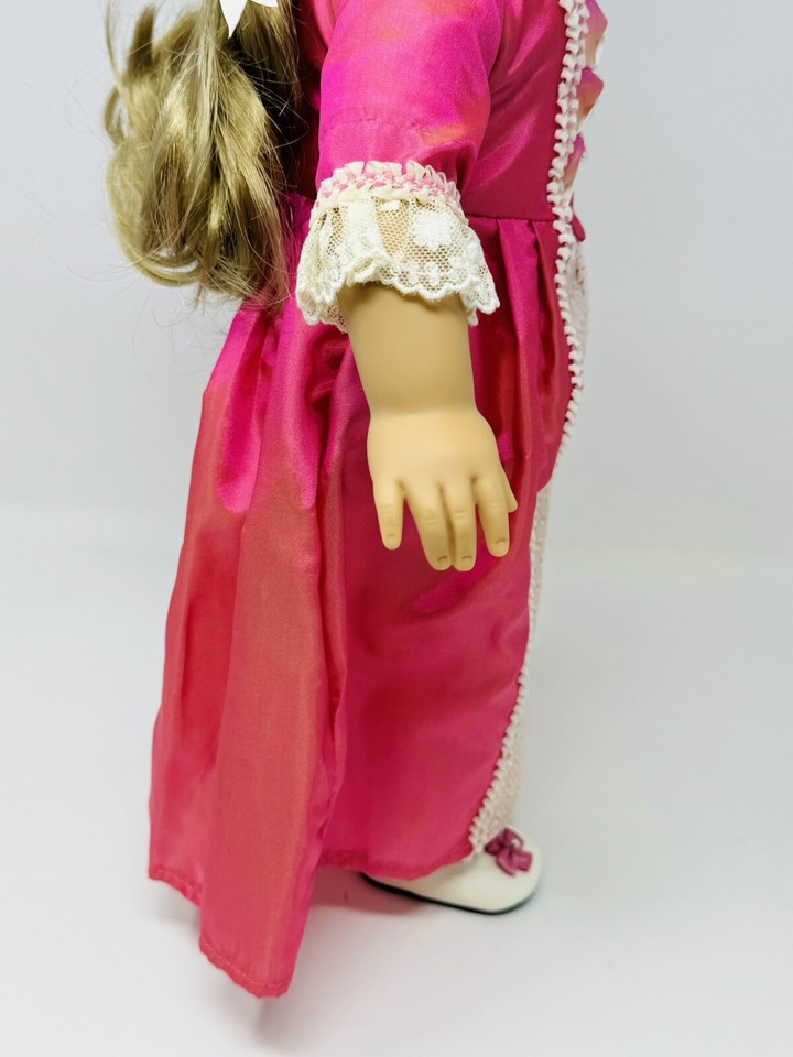 NEW American Girl Elizabeth Doll Meet Outfit Pinner Cap Necklace Box ...