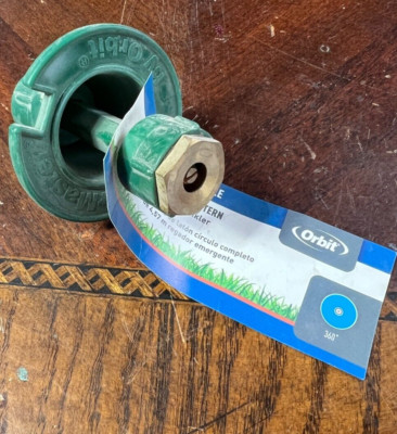 Orbit Pop-Up Sprinkler with Brass Head Nozzle 3600 Deg Full Circle ...