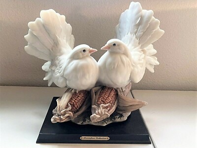 Montefiori Collection LOVE BIRDS, DOVES Handcrafted Resin Sculpture ...