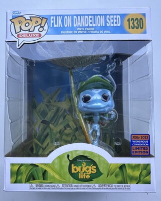 Funko Pop! Deluxe: Pixar Flik on Dandelion 2023 WonderCon Shared Exc W ...