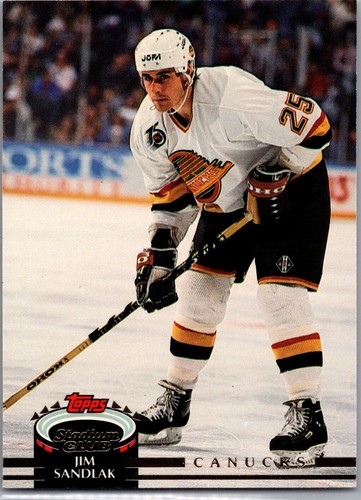 1992-93 Topps Stadium Club Hockey - #175 Jim Sandlak | eBay