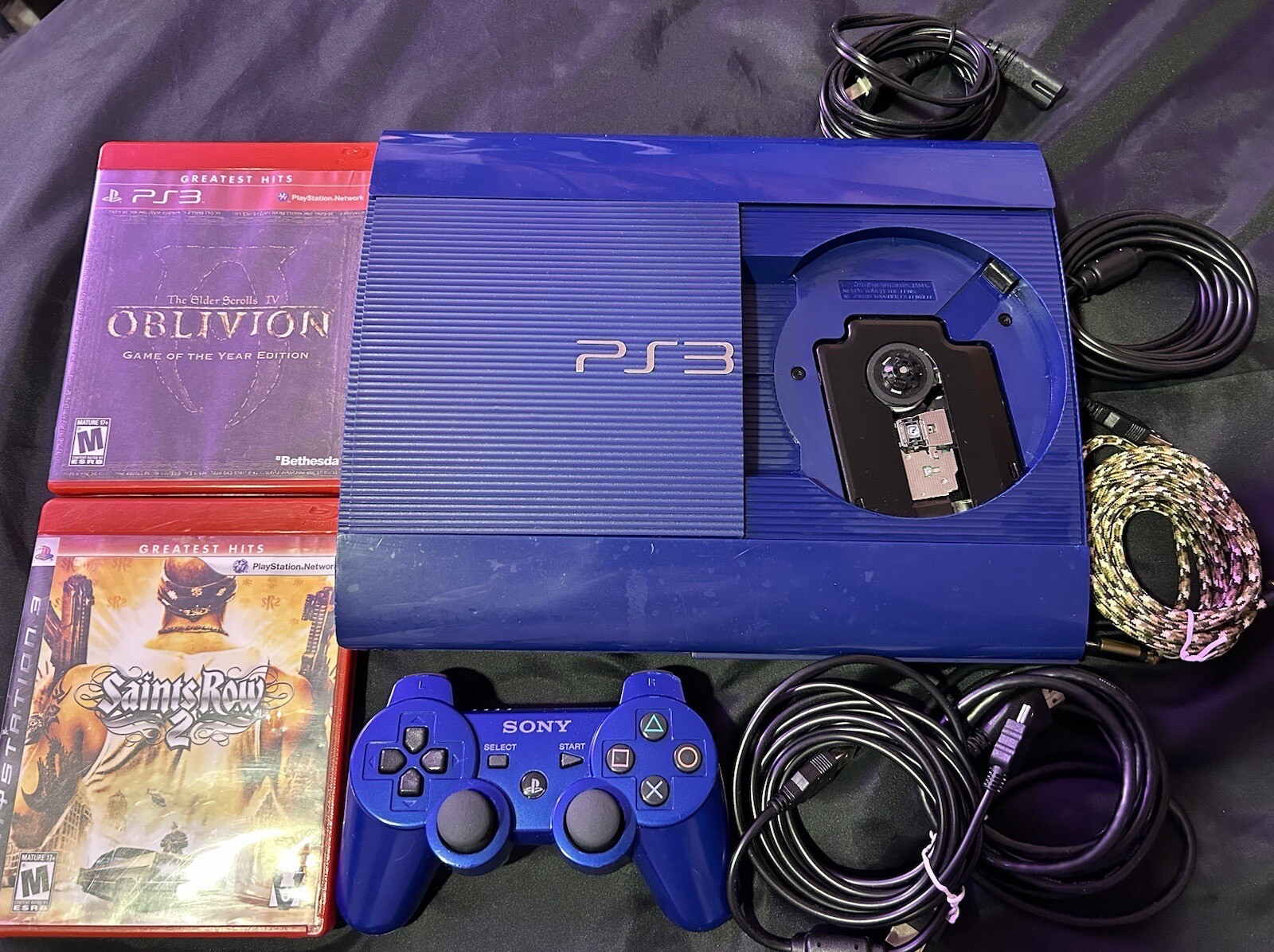 SONY-Playstation 3-Super Slim/Launch Edition/ 250GB/Azurite Blue ...