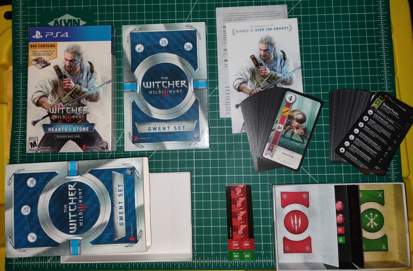 Witcher 3 Hearts of Stone DLC Gwent Deck Bundle NEW SEALED and OPENED ...