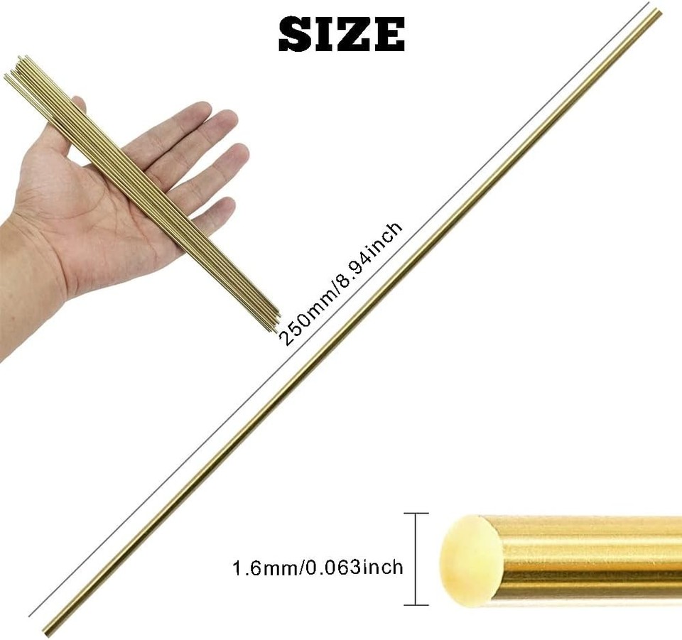 10 X Brass Brazing Solution Welding Flux-Cored Rods Low Temperature ...