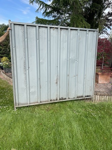 Metal Hoarding Panels Solid Fence | eBay UK