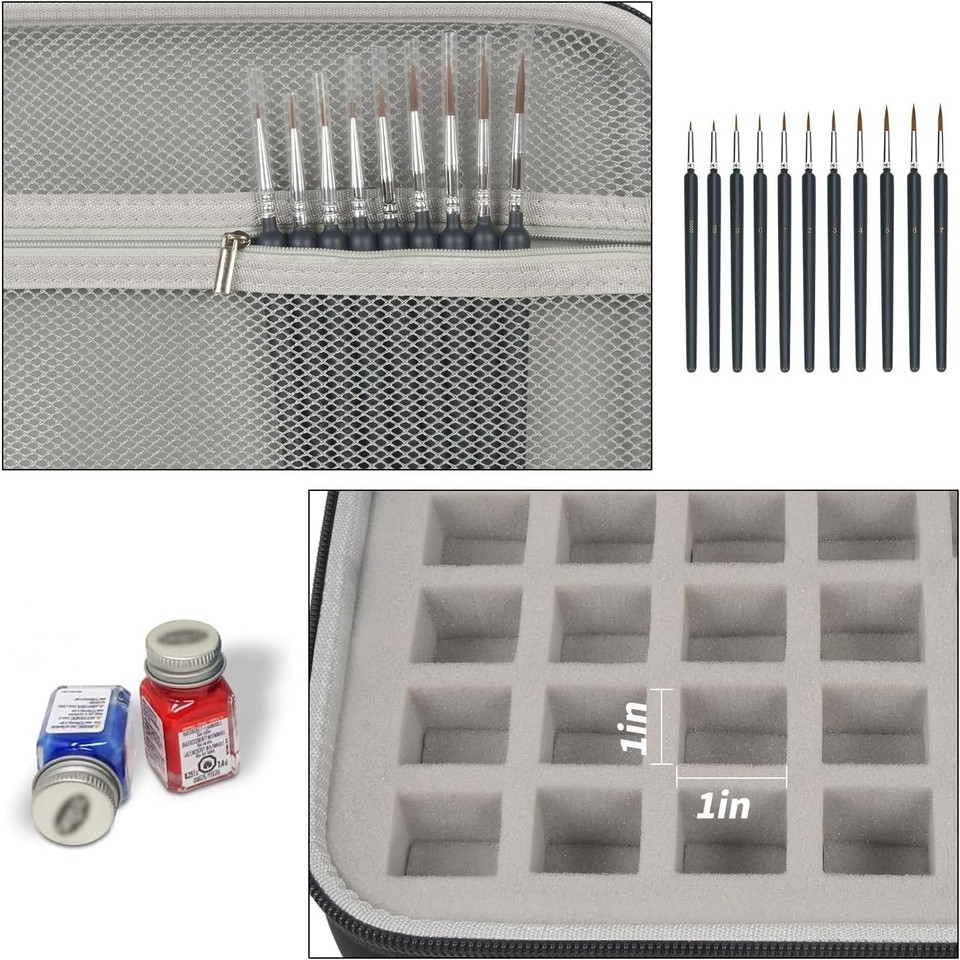 Model Paint Storage Case Compatible with Testors Paint Set, 42PCS ...