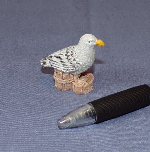 Miniature Dollhouse Seagull Bird Figurine Ocean Beach Nautical Sea ...