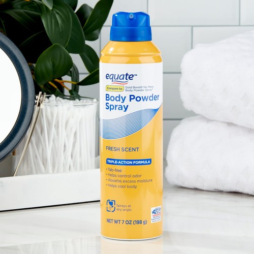 Equate Fresh Scent Body Powder Spray for Moisture and Odor Control ...