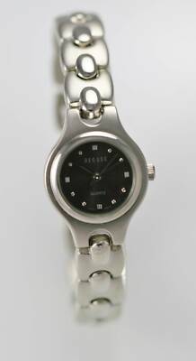 Decade Watch Womens Stainless Steel Silver Water Resistant Battery Gray ...