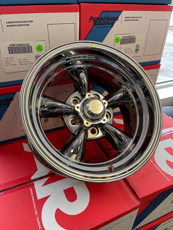 American Racing Vintage Torq VN915 15" 5X4.75 PVD Torque Thrust II ...