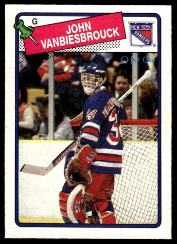 1988-89 O-Pee-Chee John Vanbiesbrouck New York Rangers #102 | eBay