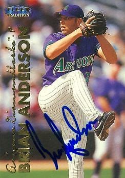Brian Anderson autographed Baseball Card (Diamondbacks) 1999 Fleer ...