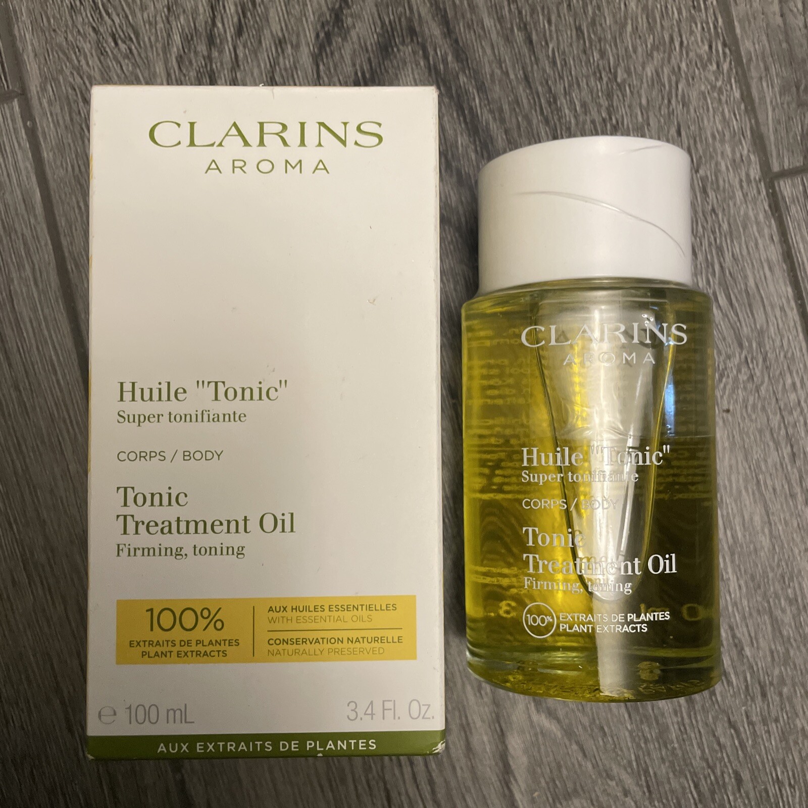 CLARINS AROMA TONIC BODY TREATMENT OIL 100 ML./3.4 OZ. INNER for sale ...