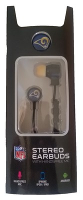Los Angeles Rams NFL Stereo Earbuds with handfree mic | eBay
