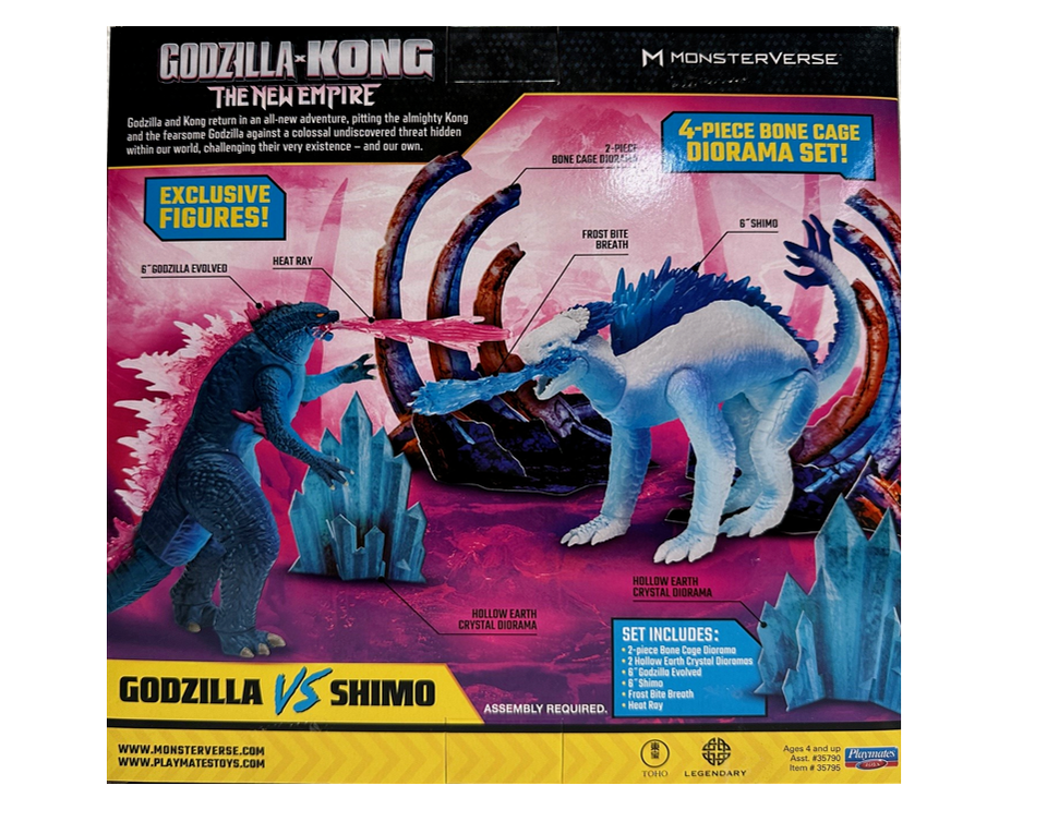 Godzilla x Kong The New Empire - Godzilla vs Shimo 2 PACK - IN HAND ...
