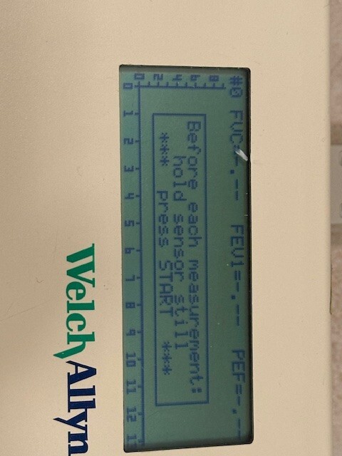 Welch Allyn Schiller SP1 SPIROMETER plus SP-150 flow sensor for PFT ...