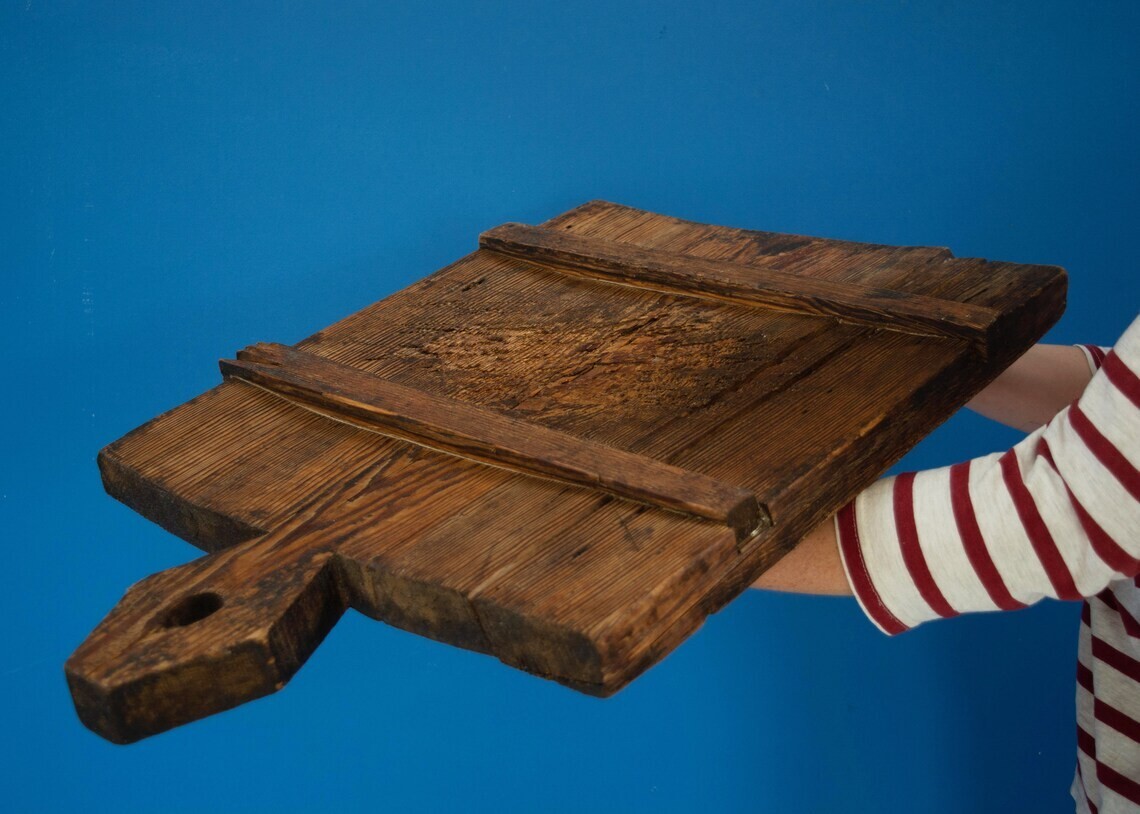 Vintage cutting board Bread board Antique large primitive cutting board ...