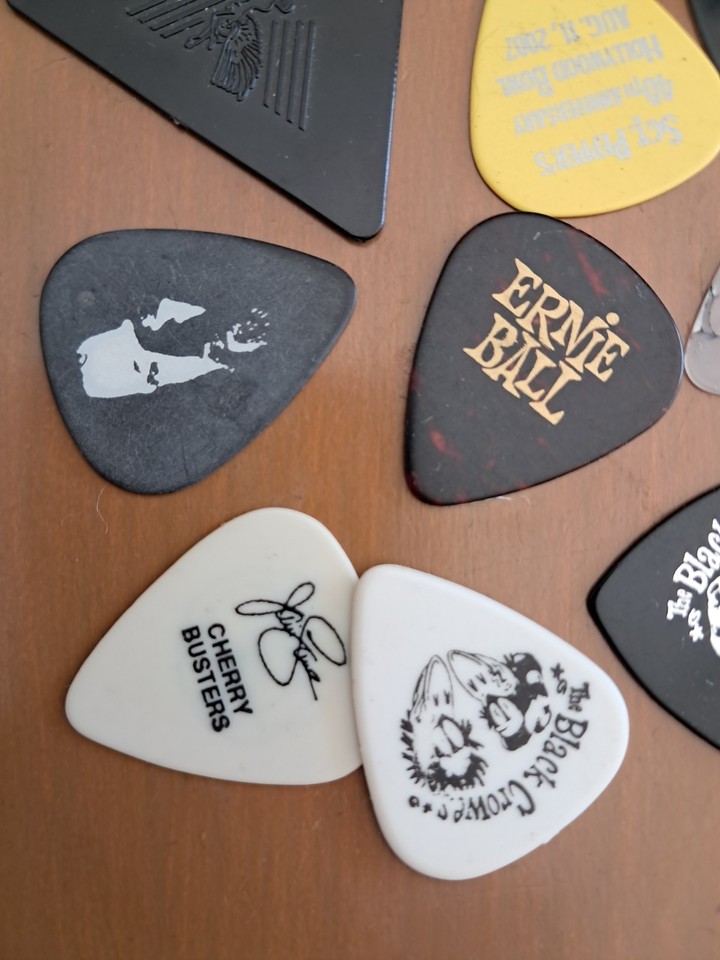 Vintage Rock Guitar Gods Pick Collection-Concert Stage Played Original ...