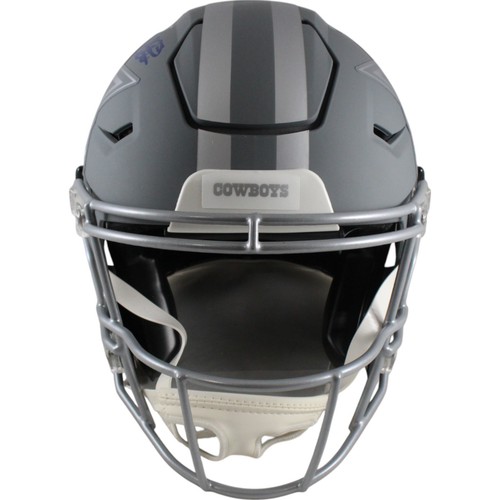 Emmitt Smith Autographed Dallas Cowboys SpeedFlex Slate Helmet Beckett ...