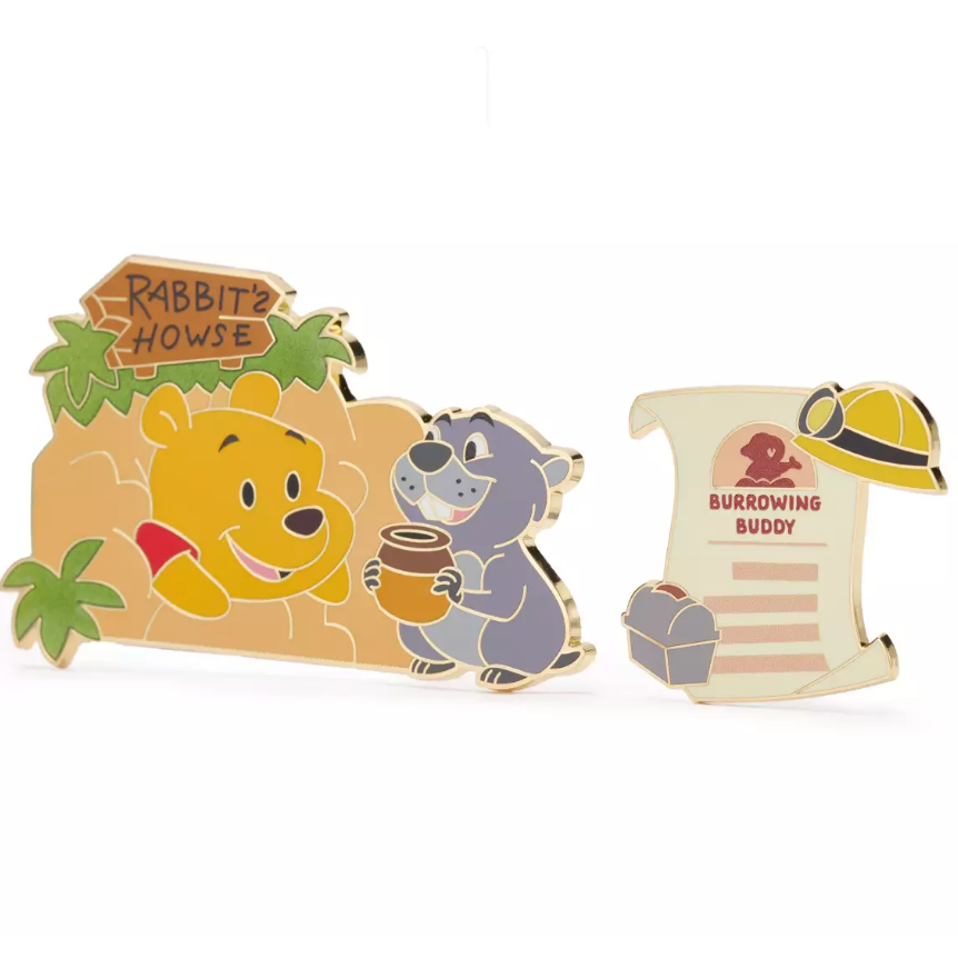 Winnie the Pooh and Gopher Pin Set - Hundred Acre Wood Series PRESALE ...