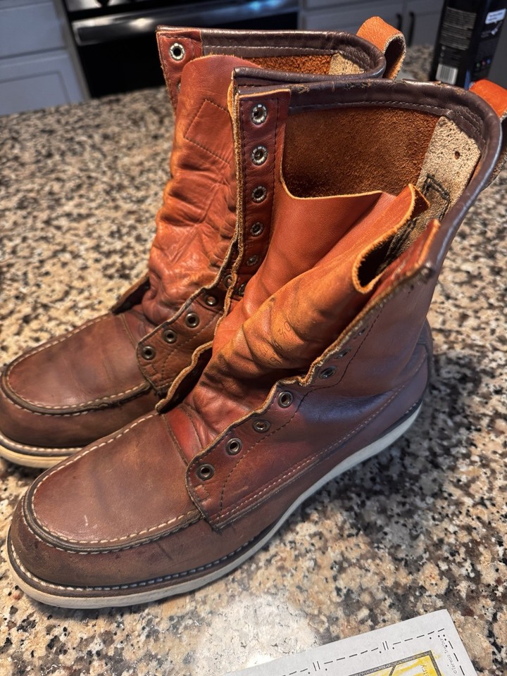 Red Wing 877 Irish Setter Men's Moc Toe Boots 10.5B Vintage 80's | eBay
