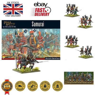 28mm Scale Unpainted Samurai Miniatures - Perfect for Wargaming ...