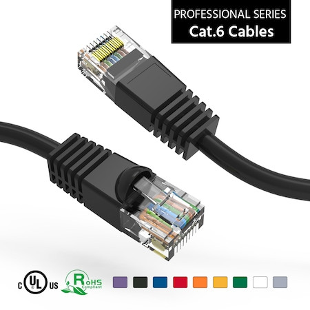 BESTLINK NETWARE 100790BK CAT6 UTP Ethernet Network Booted Cable- 125Ft ...