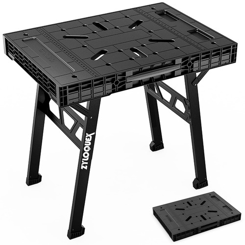 Foldable Work Bench,Easy Step Protable Work Table,34" W x 25" D x 31" H ...