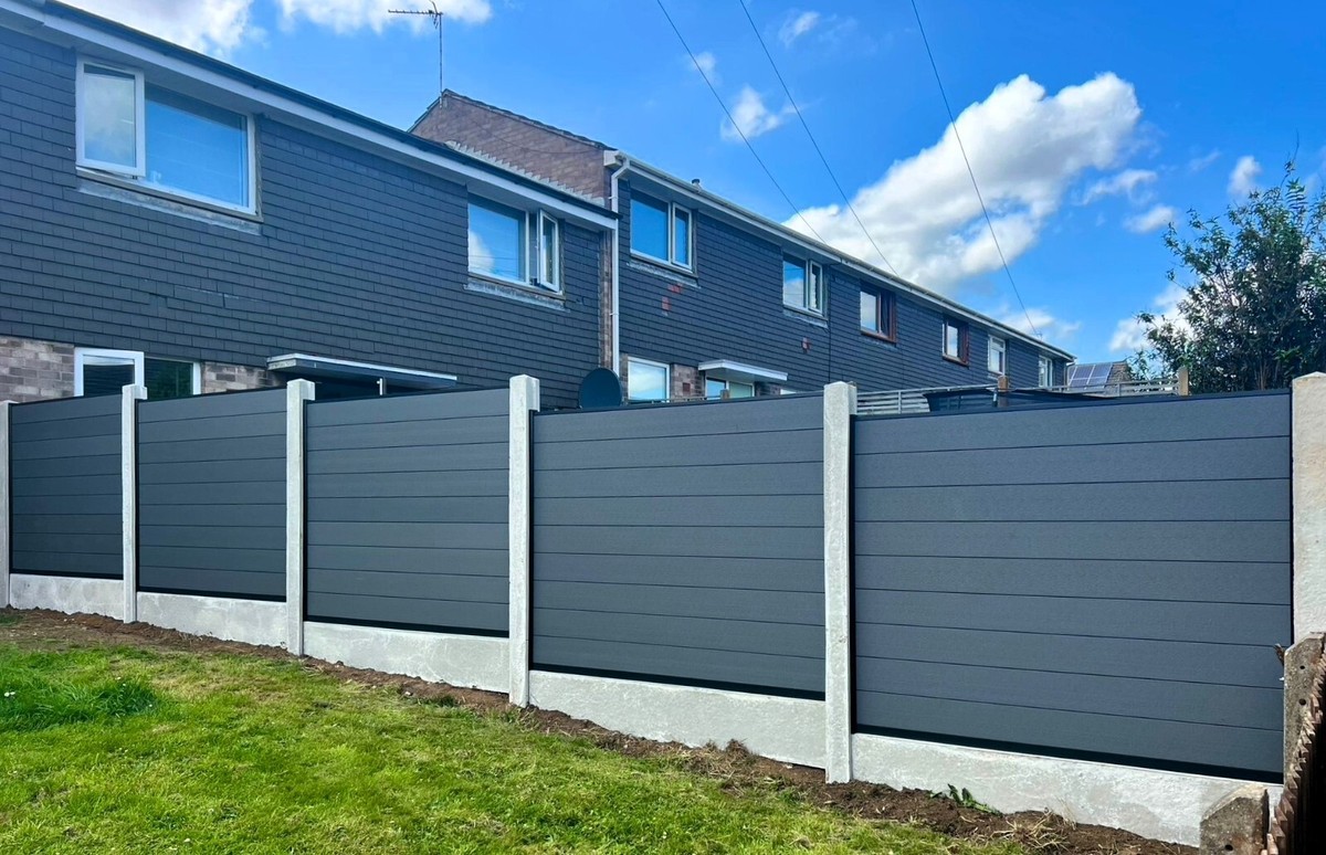 Blue Fence Boards