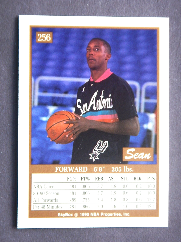 Sean Elliott #256 Skybox 1990 Basketball Card (San Antonio Spurs) | eBay