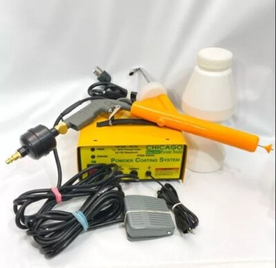 Chicago Electric Powder Coating System 94244 Paint Gun 120V W Red ...